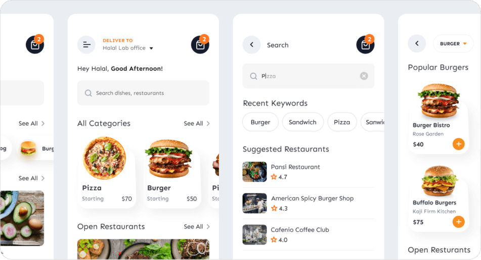 Food Delivery App UI
